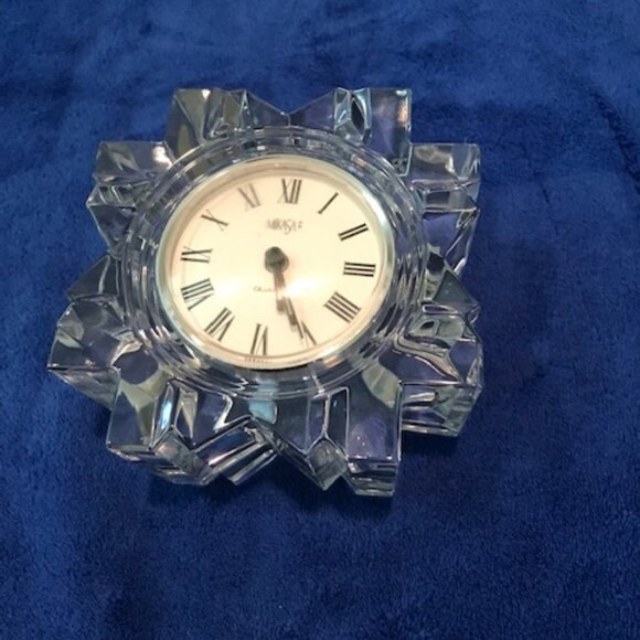 Mikasa | Accents | Mikasa Crystal Quartz Clock Made In Germany Battery ...